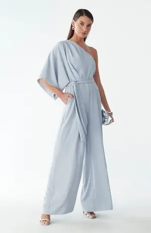 BWLDR Mona Asymmetrical Wide-leg Jumpsuit