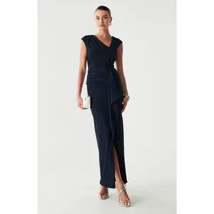 BWLDR Sami Maxi Dress - Navy Blue