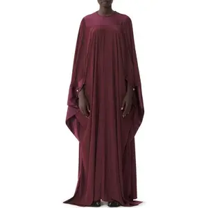 LANVIN Full-length Charmeuse Dress - Garnet