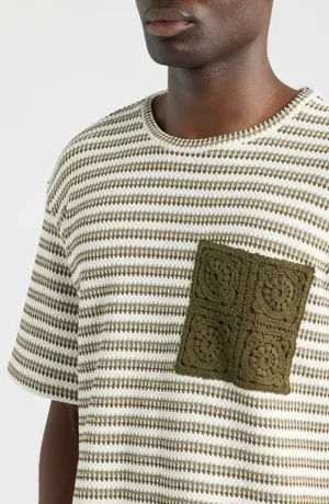 CHE Mathias Stripe Jacquard Pocket T-shirt