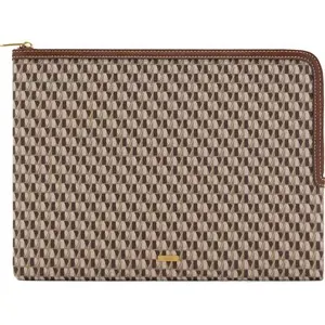 Mango Monogram Logo Faux Laptop Case - Leather