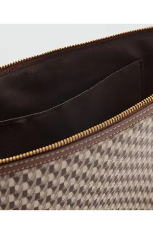 Mango Monogram Logo Faux Laptop Case