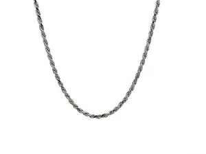 ANCONA JEWELRY Sterling Rope Chain Necklace, -inch