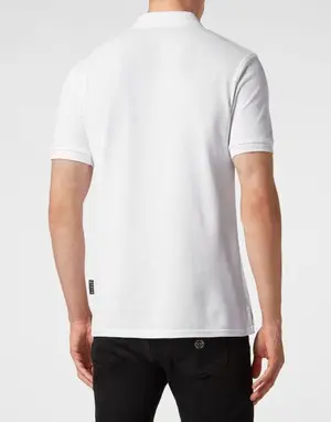 Philipp Plein Polo Shirt Ss Gothic Plein Pp Hexagon
