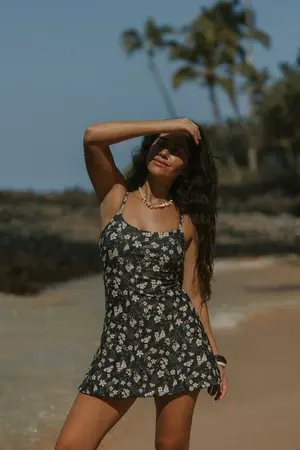 Geode Swimwear Sydney Crisscross Back Swim Dress