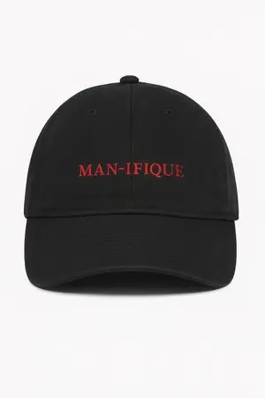 LE PERE Man-ifique Baseball Cap - Black