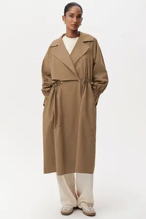 EXQUISE Daniele Belted Midi Trenchcoat
