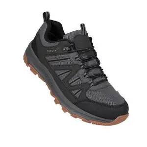 Mountain Warehouse Route Suede Waterproof Outdoor Walking Shoes - Gray