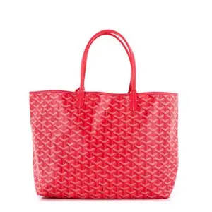 Goyard Saint Louis Reversible Tote Coated Canvas And Printed Canvas Pm - Red