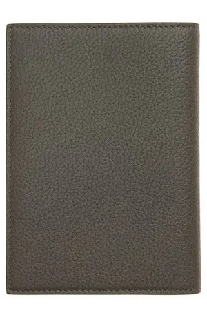 TOM FORD T-line Leather Passport Holder - Smoke Grey