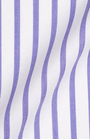 BRISK Wide Stripes Pima Cotton Dress Shirt - Button Down Collar