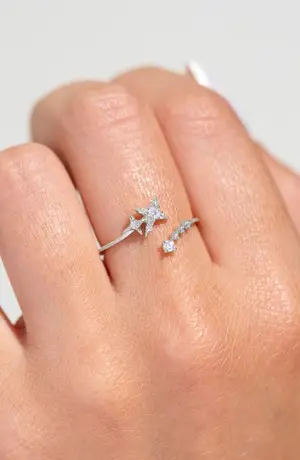 GIRLS CREW Interstellar Adjustable Ring - Silver