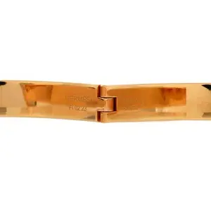 Hermès Mini Clic Chaine D'ancre Bracelet Metal And Printed Enamel