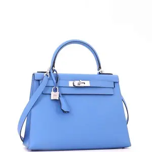 Hermès Kelly Handbag Epsom With Palladium Hardware 28