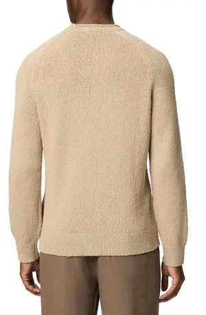 Paige Banuelo Bouclé Cotton Crewneck Sweater