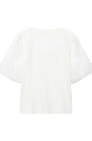 Mint Velvet Cotton Puff Sleeve Top