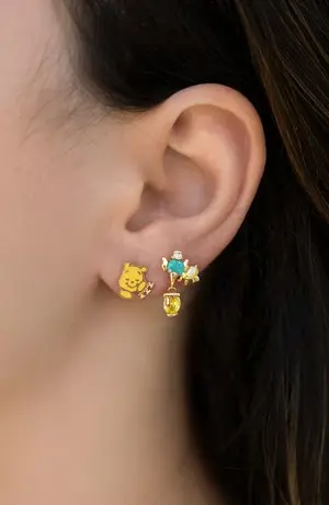 GIRLS CREW Disney Winnie The Pooh Stud Earring Set