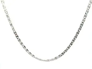 ANCONA JEWELRY Sterling Textured Link Chain Necklace - Silver