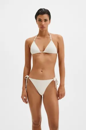 MALINA Signature Triangle Bikini Top - Vanilla