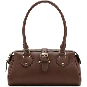 Mango Balboa Faux Leather Shoulder Bag - Brown