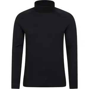 Mountain Warehouse Summit Merino Wool Funnel Neck Thermal Top - Black