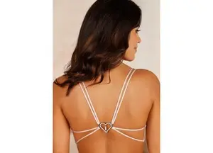 LASCANA Strappy Heart Push Up Bra - Rose