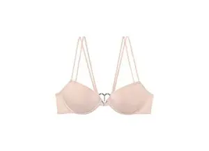 LASCANA Strappy Heart Push Up Bra - Rose