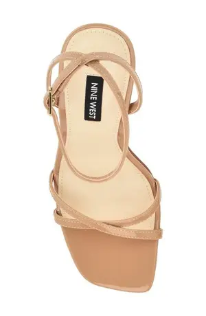 Nine West Penelope Strappy Sandal - Medium Natural