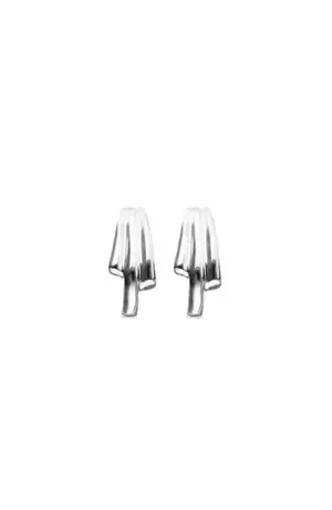 UNODE50 Sterling Plated Three-tube Earrings