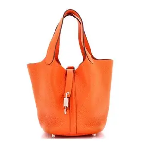 Hermès Picotin Lock Bag Clemence Pm - Feu