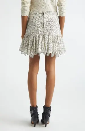 Isabel Marant Étoile Daneen Ruffle Cotton Miniskirt
