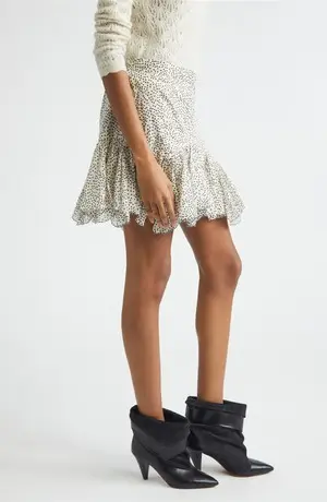 Isabel Marant Étoile Daneen Ruffle Cotton Miniskirt