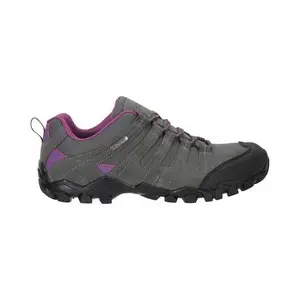 Mountain Warehouse Belfour Suede Waterproof Walking Shoes - Gray