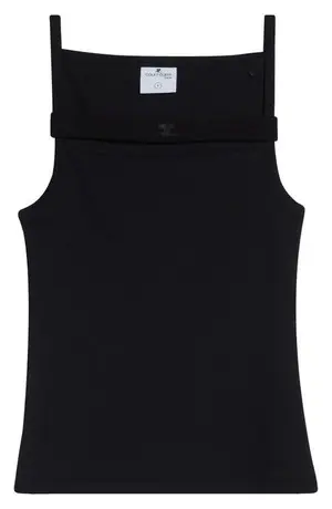 COURREGES 90s Rib Strap Tank