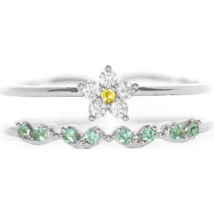 GIRLS CREW Fresh Picked Adjustable Ring - Silver
