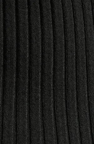COURREGES Slash Mock Neck Rib Sweater