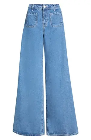 L'Agence Delcan High Waist Wide Leg Jeans - Solvera