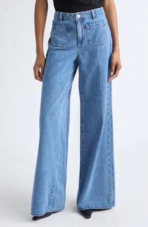 L'AGENCE Delcan High Waist Wide Leg Jeans - Solvera