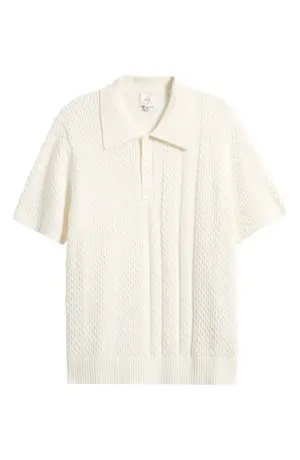 CHE Santino Textured Cotton Polo Sweater