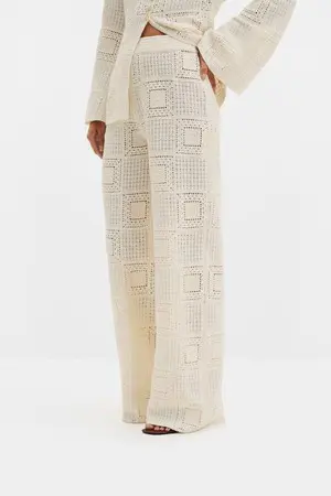 MALINA Aleya Wide Crochet Pants