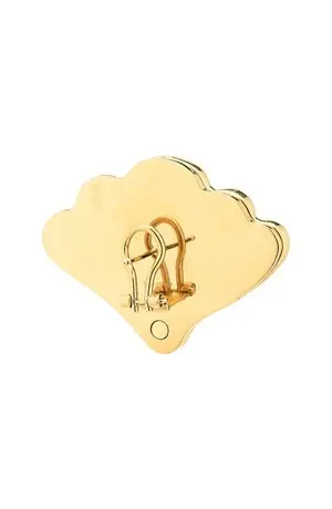 Chloé Polished Goldtone Mirror Earrings - Gold/silver
