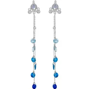 GIRLS CREW Disney Cinderella Drop Earrings - Silver