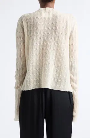 MAISON MARGIELA Virgin Wool & Cashmere Fine Knit Sweater