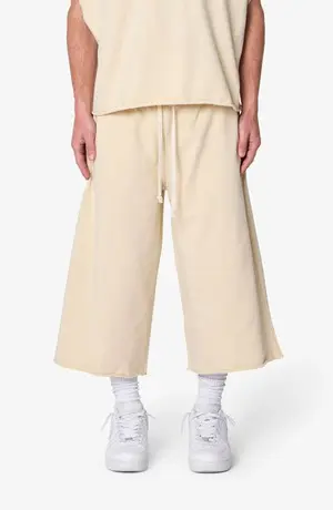 Mnml Extra Long Sweat Shorts - Off White