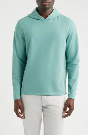 Johnnie-o Stretch Cotton Blend Pebble Hoodie - Sublime