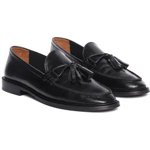 MAGUIRE SHOES Douro Leather Tassel Loafers - Black