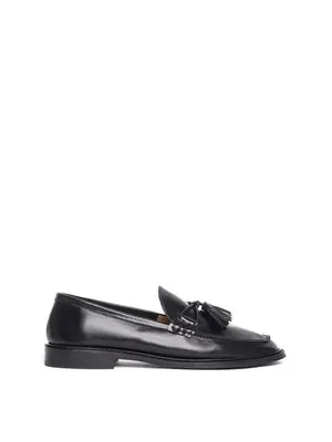 MAGUIRE SHOES Douro Leather Tassel Loafers - Black
