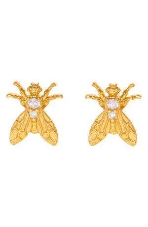 GIRLS CREW Shoo Fly Stud Earrings - Gold
