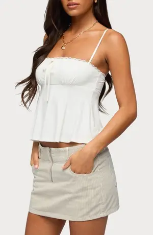 EDIKTED Gallie Tie Front Camisole