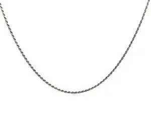 ANCONA JEWELRY Sterling Rope Chain Necklace - Silver